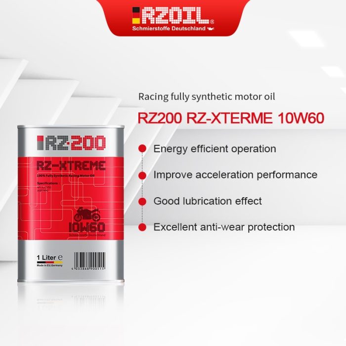 RZ-Xtreme 10W60 100% Fully Synthetic Racing Motor Oil – RZOIL