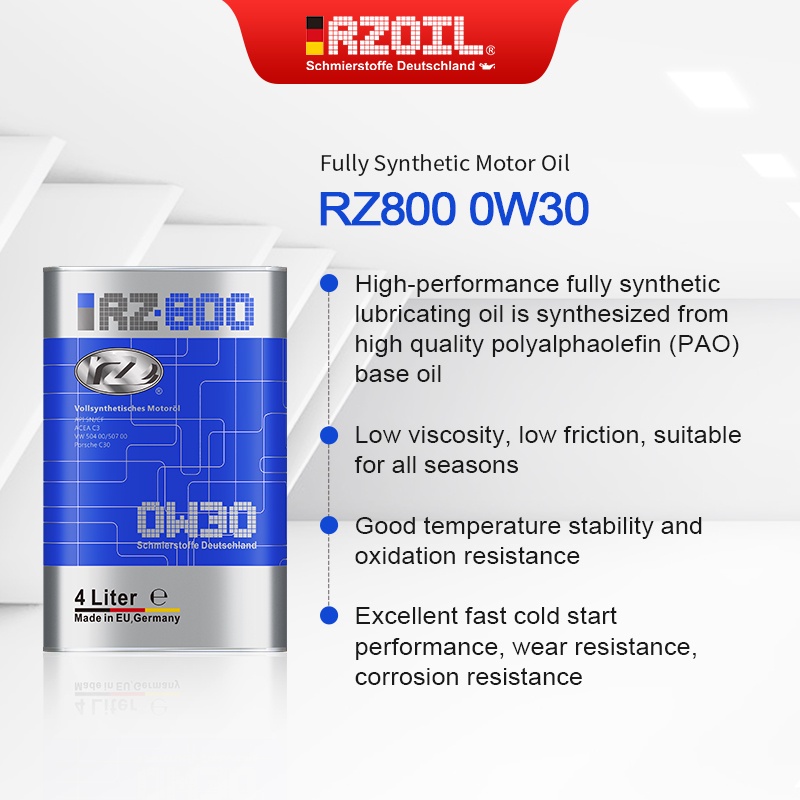 RZ800 0W30 Fully Synthetic Motor Oil 1L – RZOIL